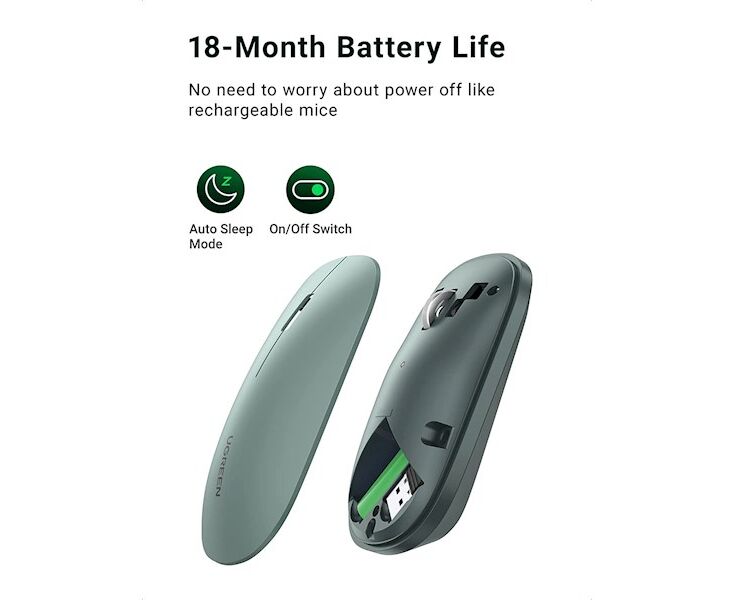 UGREEN (90374) Wireless Mouse Green